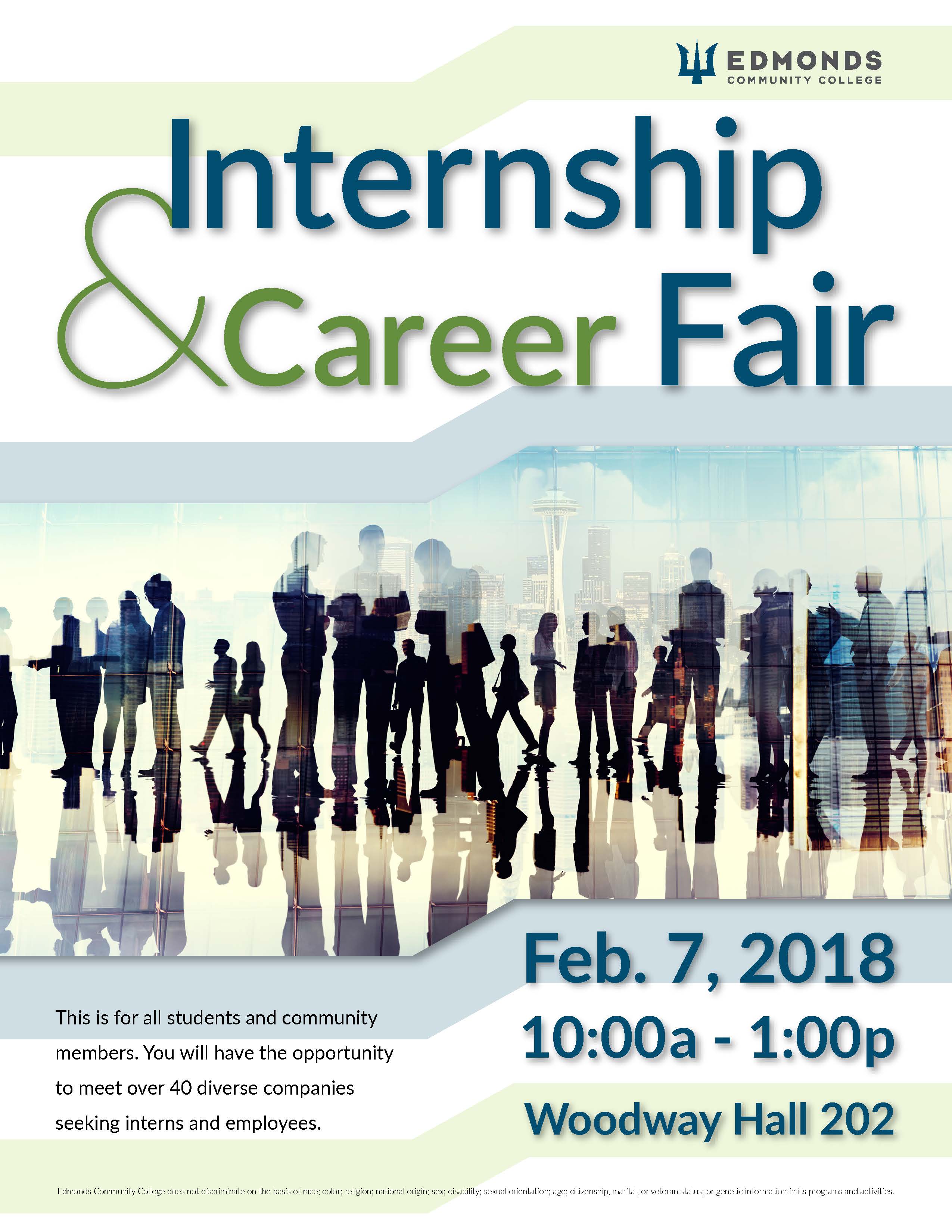 Winter quarter Internship and Career Fair, Feb. 7 | Edmonds College